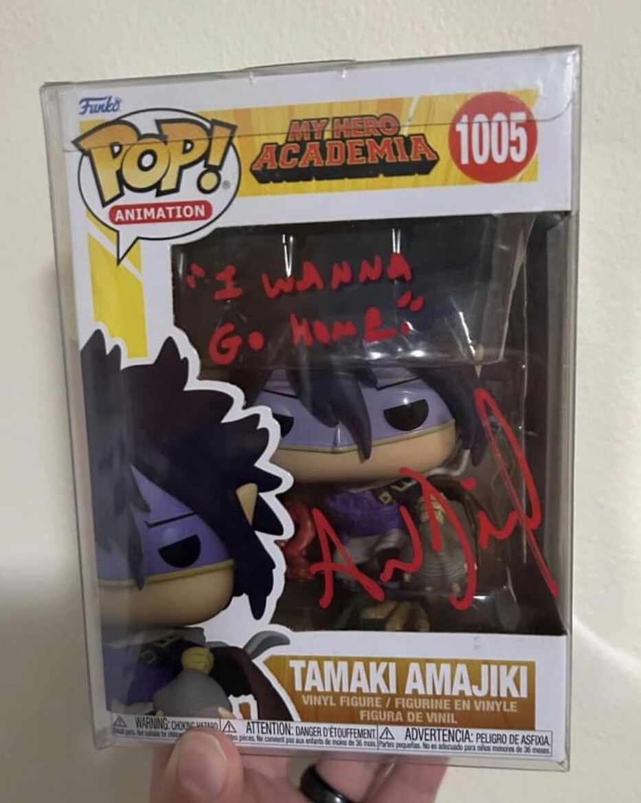 Aaron Dismuke Signed Funko POP My Hero Academia #1005 Autographed with ...