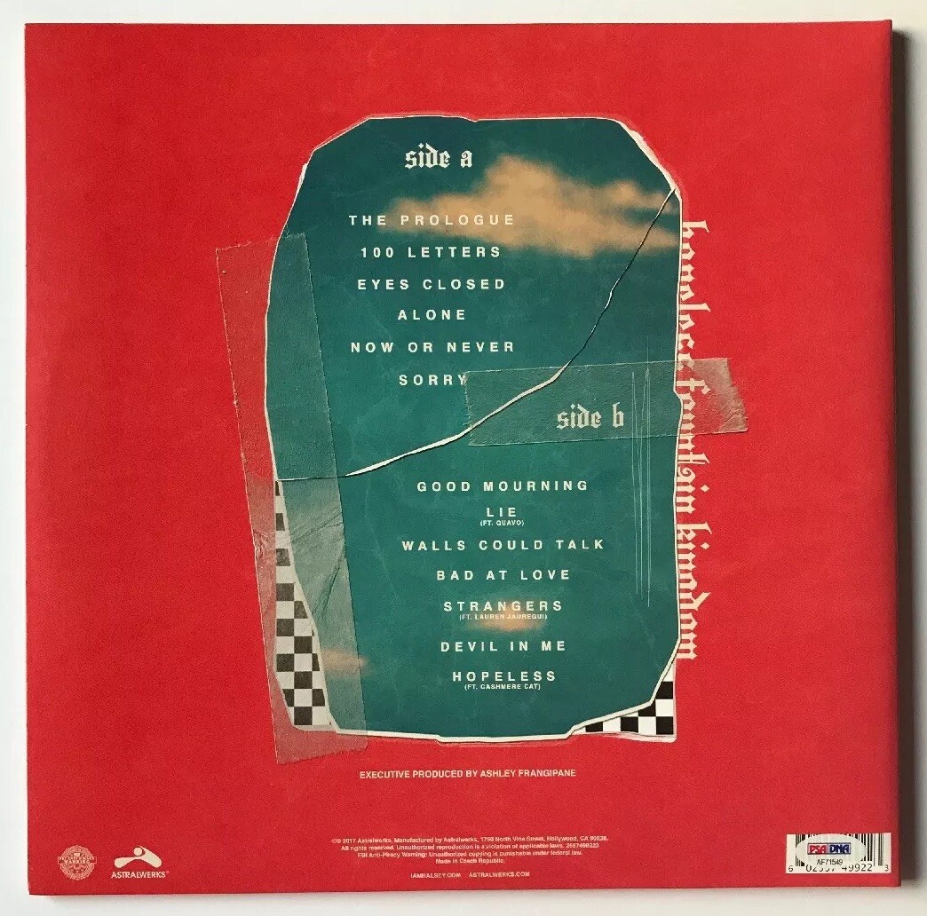 Hopeless Fountain Kingdom Desktop Halsey Signed Album Hopeless