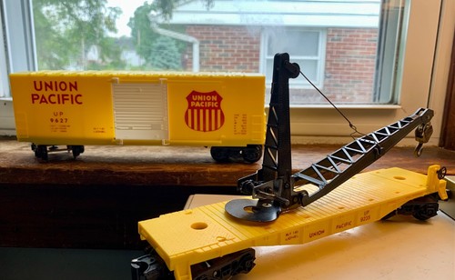 Lionel 6-9235 Union Pacific Derrick Car& Hi-Cube Boxcar #6-9627 | eBay