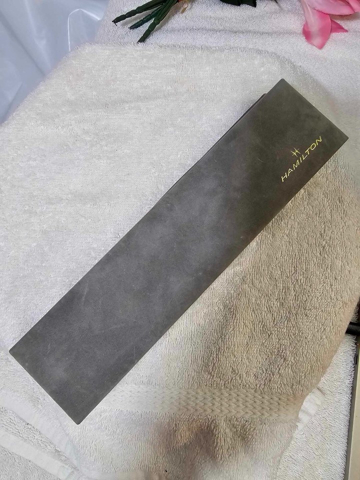 Vtg Hamilton 8710 Watch Base Metal & 10K Gold" -Bezel Brown Leather | eBay