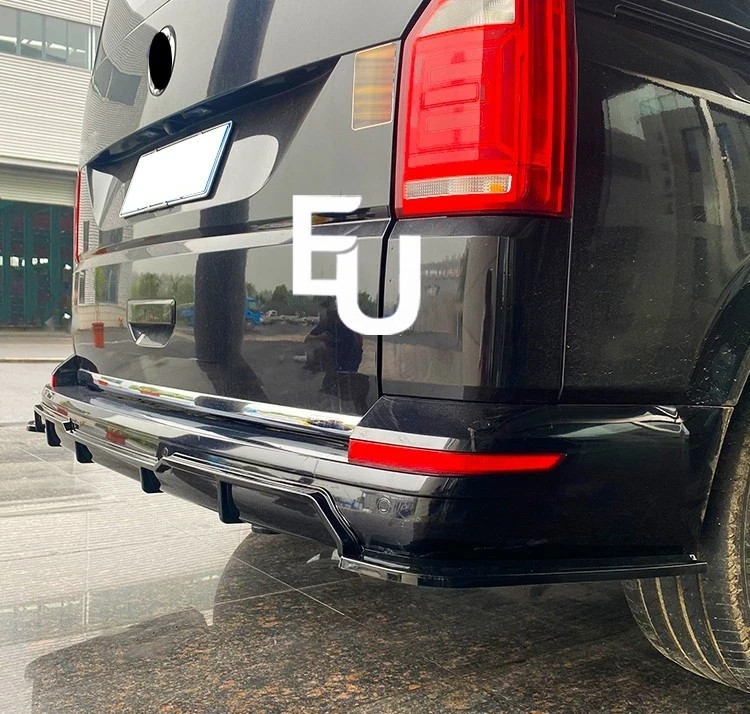 FOR VW TRANSPORTER T6 T6.1 REAR BUMPER DIFFUSER BLADE VALANCE GLOSS ...