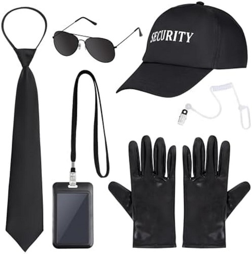 6PCS MIB Agent Costume Accessories, Secret Service Costume Set Spy ...
