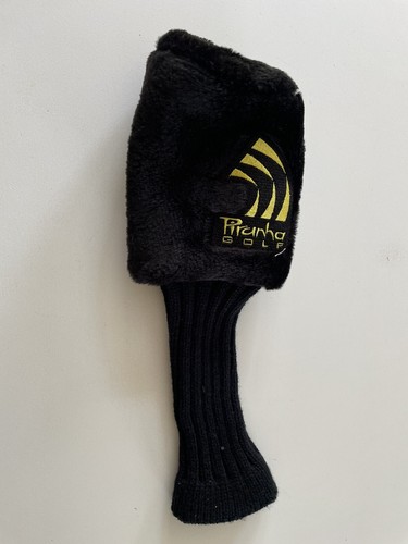 PIRANHA GOLF HYBRID H4 HEADCOVER - Black Yellow Head Cover | eBay