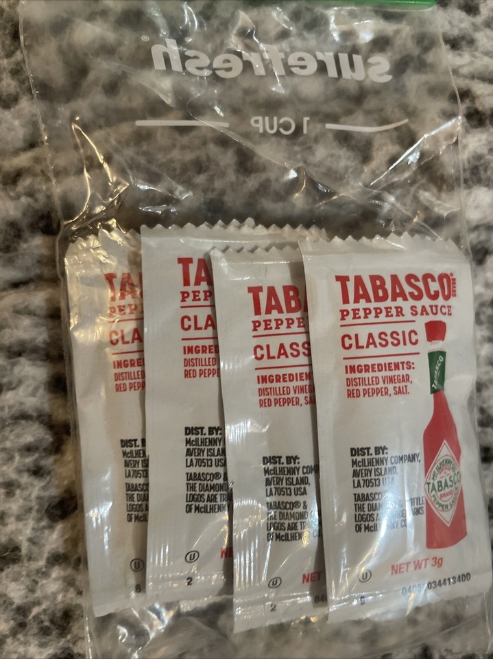 Tabasco Hot Sauce Packets - 3 gram 10 Ct | eBay