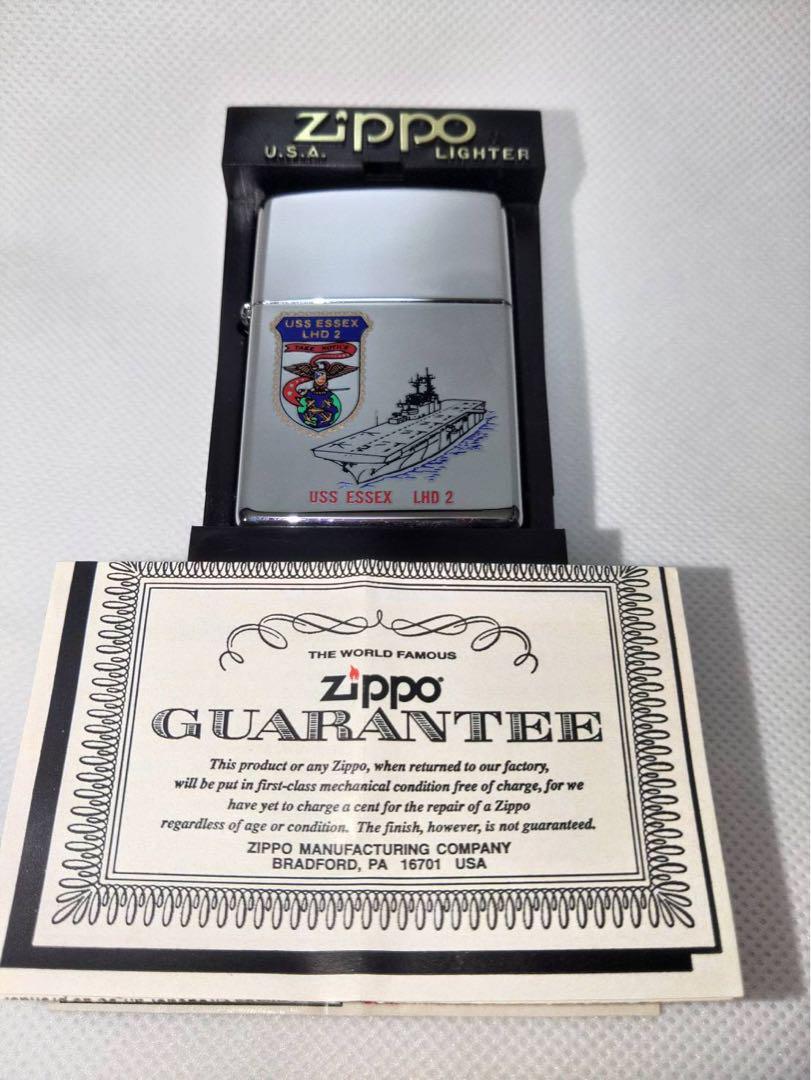 Zippo lighter US Navy USS Essex LHD-2 Made in 2001 Unused Zippo lighter US Navy USS Essex LHD-2 Made in 2001 Unused