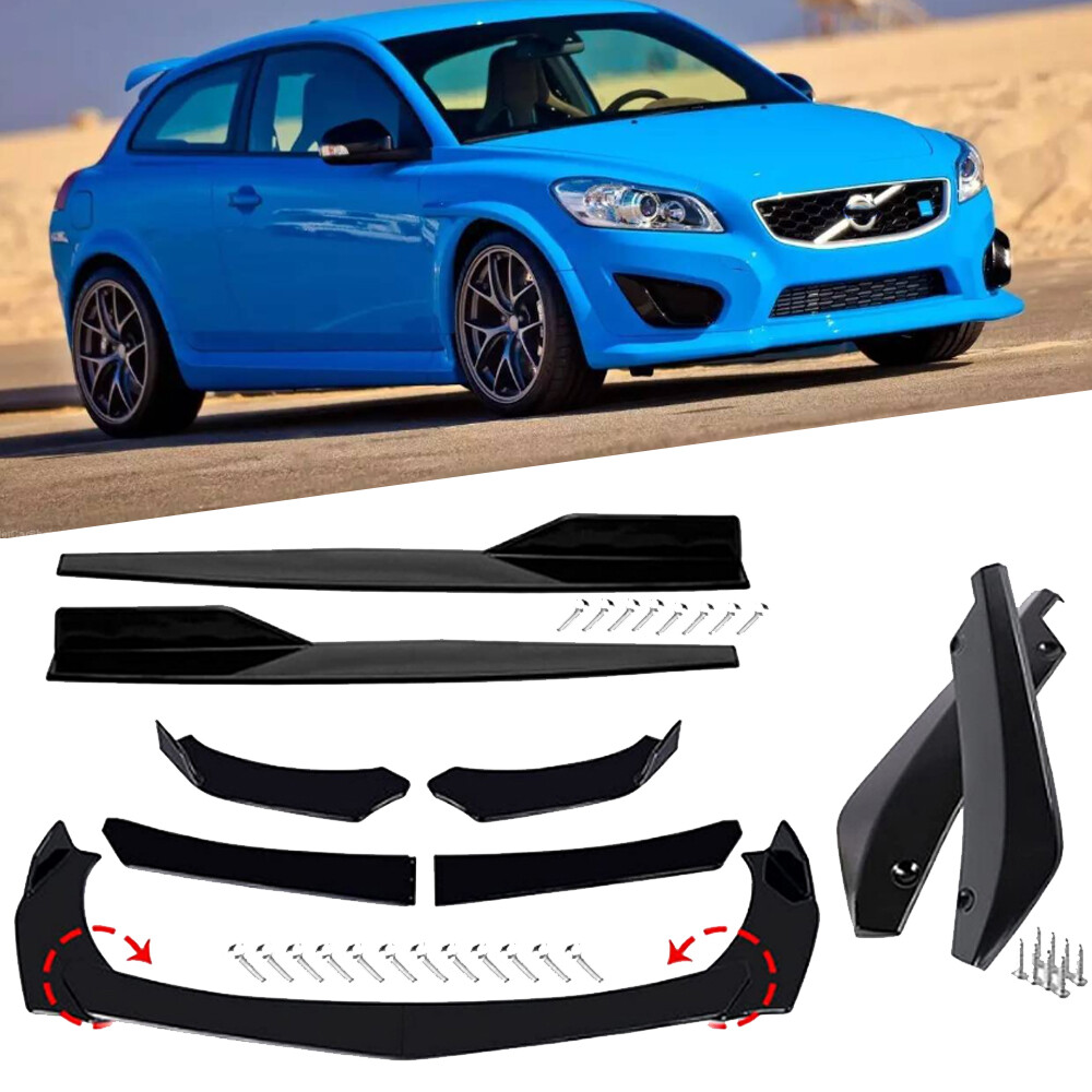 For Volvo C30 C40 C70 Car Front Bumper Lip Spoiler Splitter Body Kit ...