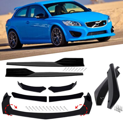 For Volvo C30 C40 C70 Car Front Bumper Lip Spoiler Splitter Body Kit ...