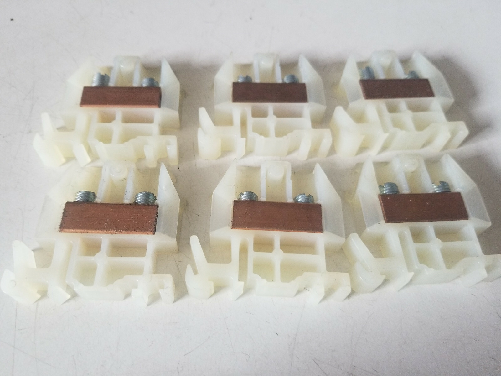 Lot of (6) Square-D Single Natural Terminal Blocks, 9080-GR6 | eBay