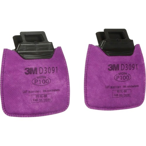 3M D3091 Secure Click P100 Particulate Filter Replacement Respirator ...