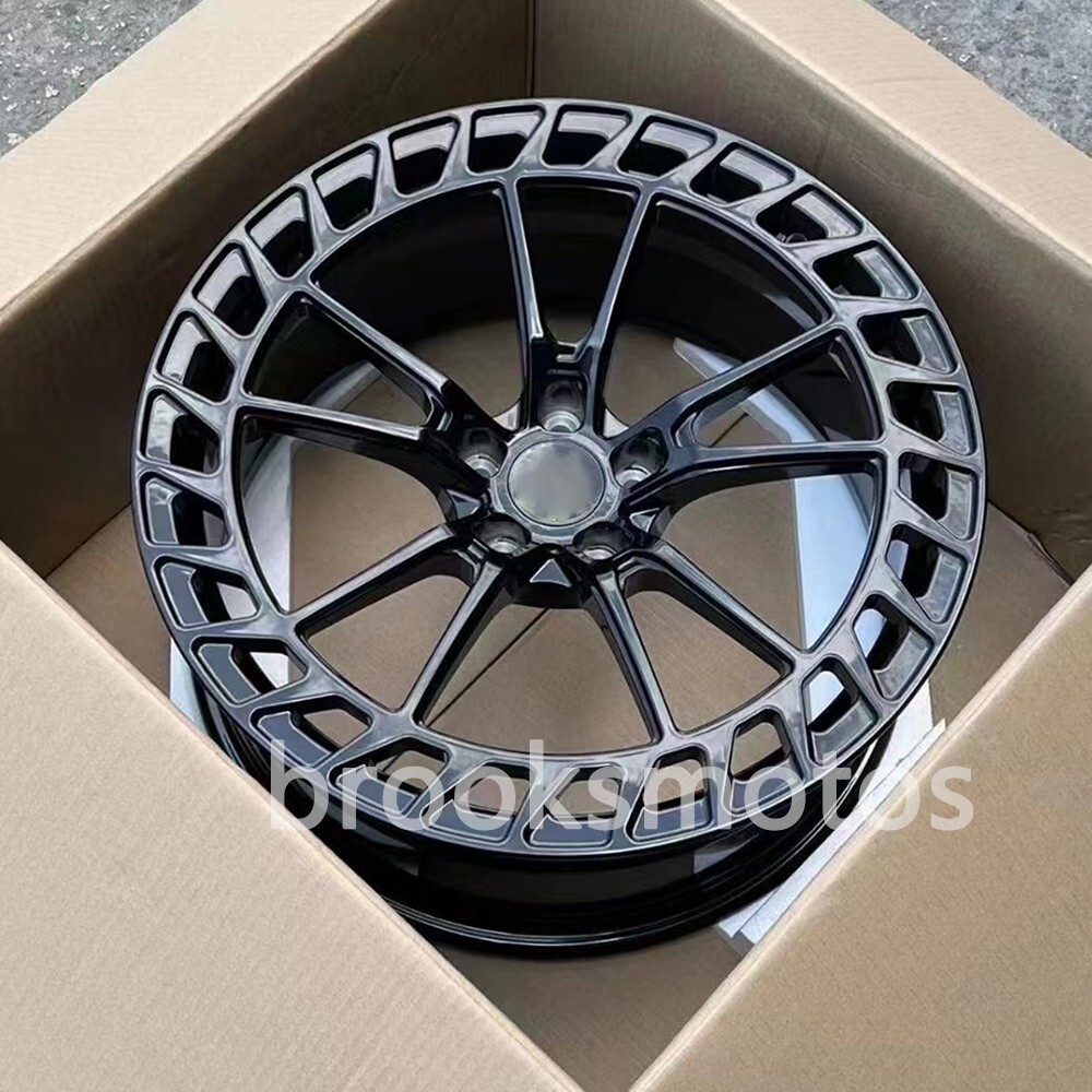 23" FORGED GLOSS BLACK WHEELS RIMS FITS 2016+ AUDI Q7 Q8 RS Q7 RS Q8 ...