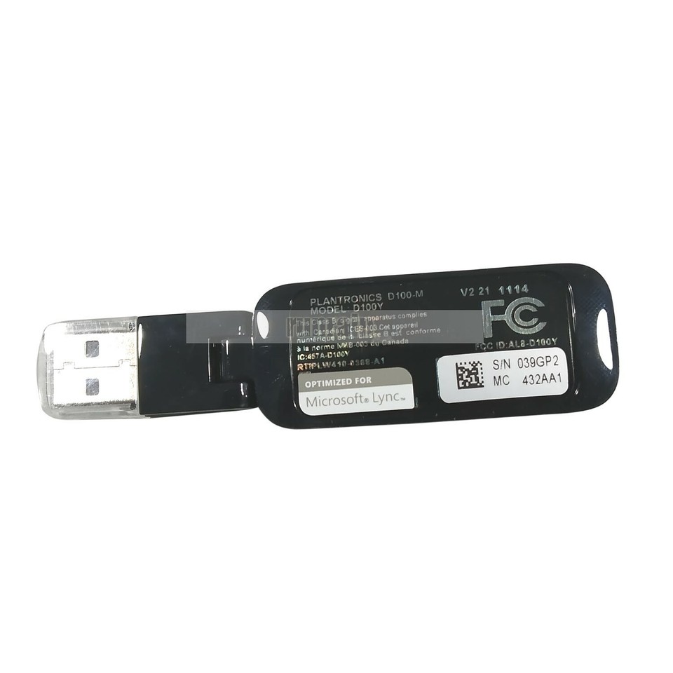 Plantronics D100Y D100-M DECT USB Adapter 83550-02 Replace D100 USB ...
