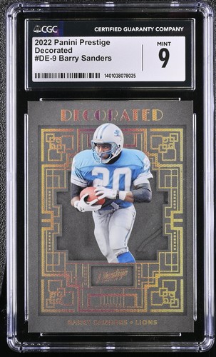 2022 Prestige Barry Sanders Decorated #DE-9 Lions Case Hit CGC 9 | eBay