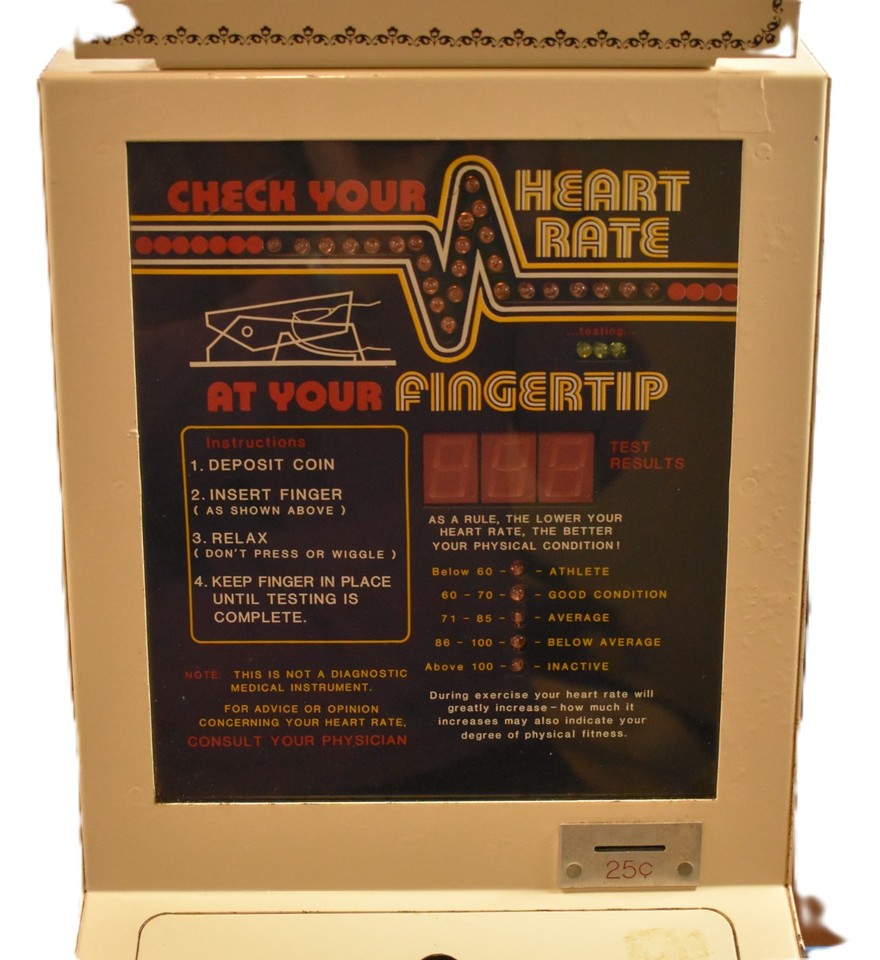 Vintage Coin-Operated Heart Rate Tester Arcade Machine – Working – 25 ...