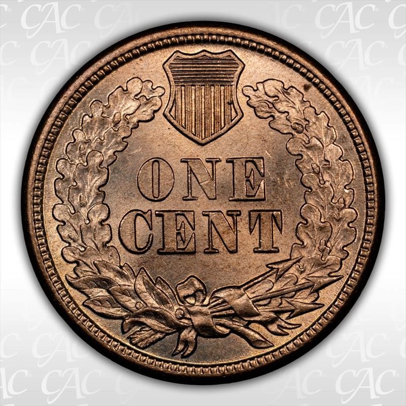 1860 Round Bust 1c CACG MS 64 | eBay