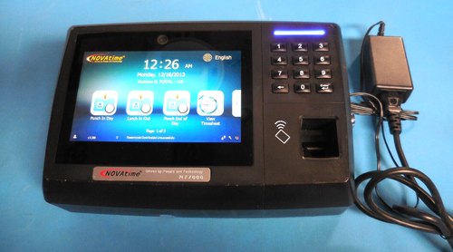 Novatime NT7000 Smart Time Clock W/Power Adapter and Key | eBay