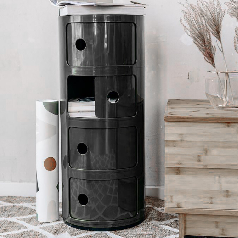 2/3/4/5 Drawers Round Storage Unit Bathroom Cabinet Chest Cupboard Side ...