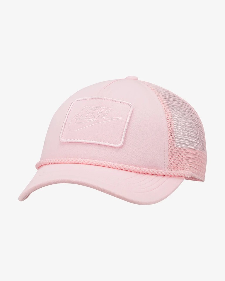 NEW Nike Dri Fit Rise Light Soft Pink Trucker Hat Cap Mens FB5379 690 ...