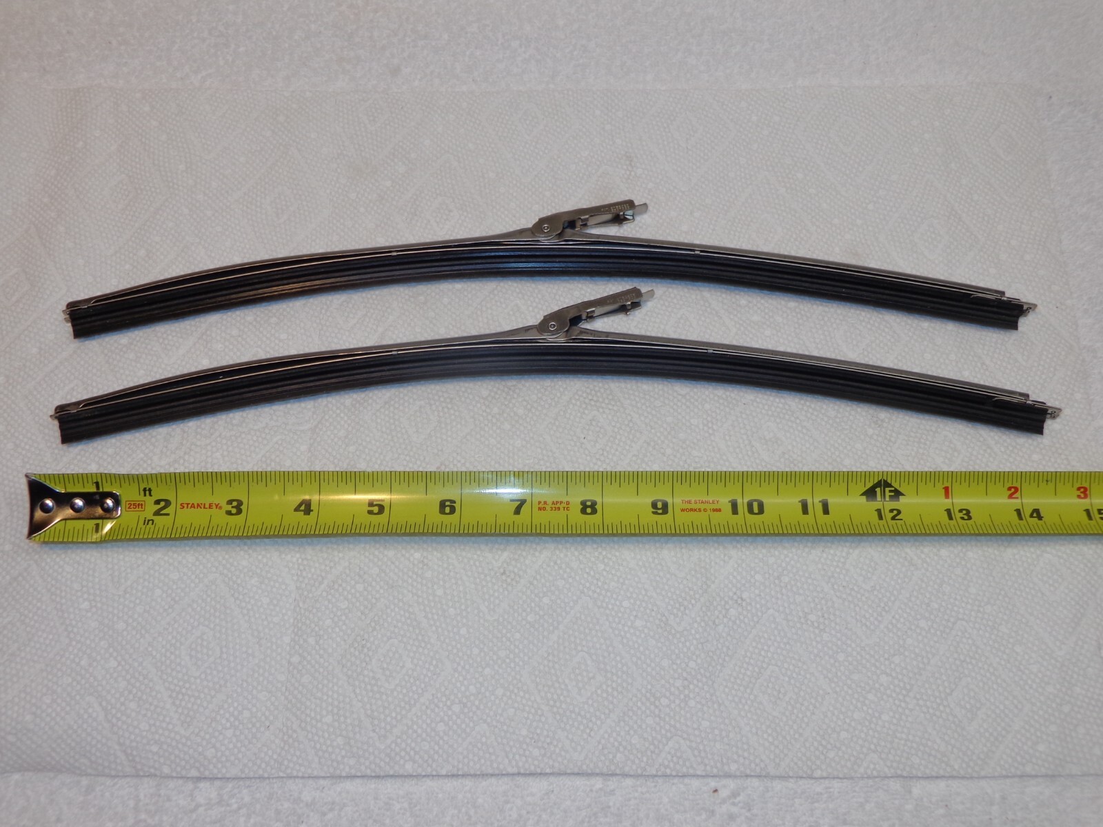(2) ..‘NOS’.. Trico PR-15-2W .. Wiper Blade Holders ..1970’s .. Satin ...
