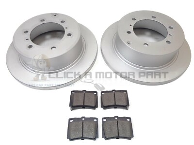 REAR 2 BRAKE DISCS AND MINTEX PADS SET FOR MITSUBISHI SHOGUN SPORT 2.5 ...