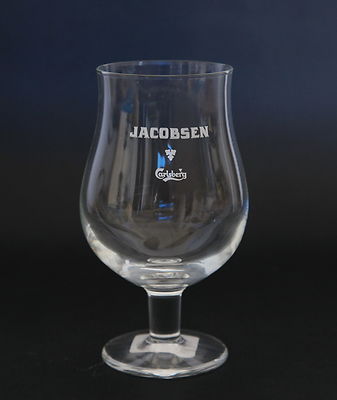 CARLSBERG JACOBSEN BEER Chalice Stem Goblet Clear Glass 40cL/13.5oz NEW ...