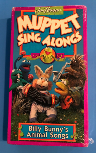 NEW ~ MUPPET SING ALONGS ~ BILLY BUNNY'S ANIMAL SONGS ~ VHS, 1993 ~ JIM ...