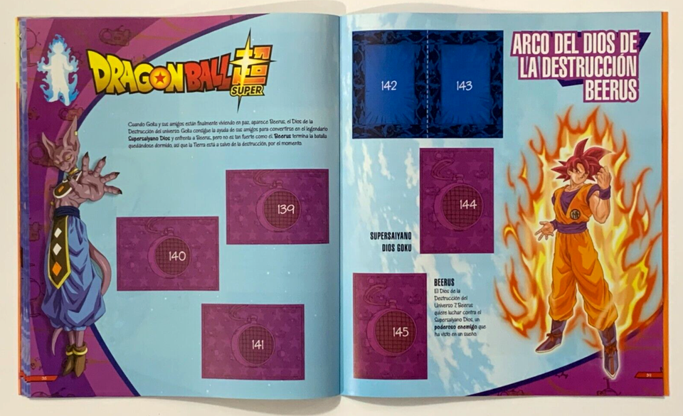 ALBUM DRAGON BALL UNIVERSAL PANINI Full Set 204/204 Stickers PERU 2023 ...