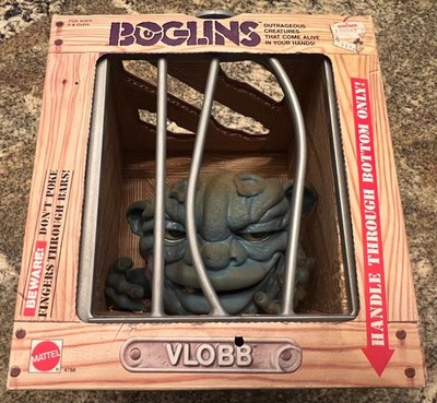 Vintage 1987 Mattel 4788 VLOBB Boglin Monster Puppet Original Box Seven ...