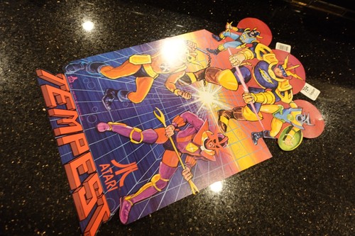 TEMPEST Vintage 1982 Atari Video Arcade game 2600 console PROMO CUTOUT ...