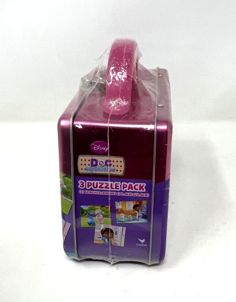 Doc McStuffins Disney Junior Tin Metal Purse With 3 Puzzle Set New ...