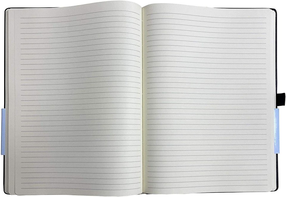 Notebook A6/A5/A4 Lined Hardback Ruled Notepad Notes Diary Journal ...