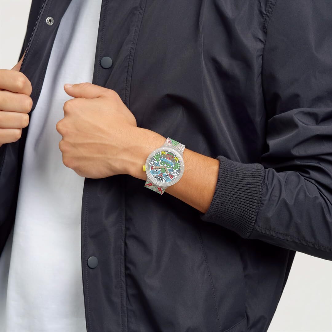[Swatch] Watch DRAGON IN CLOUD SB05Z102 Transparent | eBay