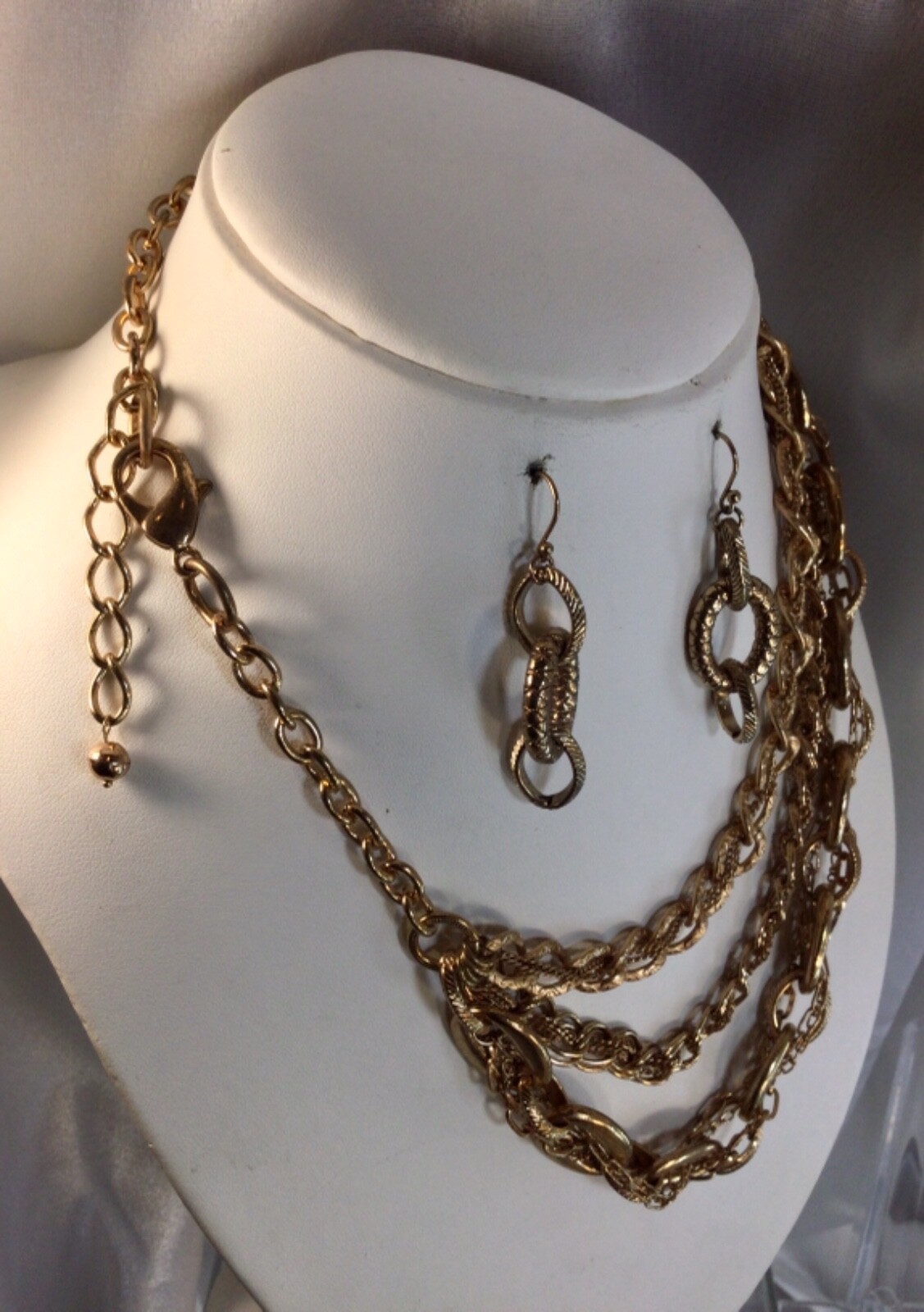 Fabienne Gold Bronze,Necklace,Earr. Ret $125.NEW. | eBay Australia