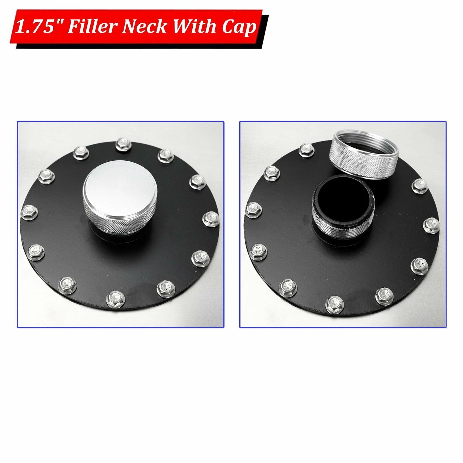 15 Gallon Top Feed Fuel Cell Gas Tank Aluminum Racing Drift+Cap+Level ...