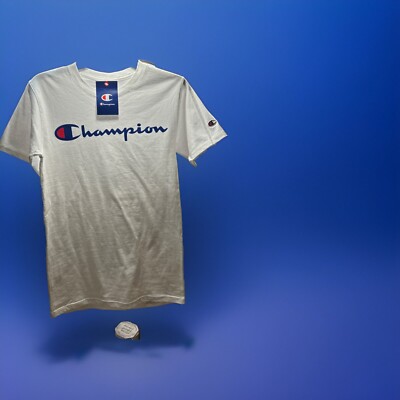 Authentic Champion Men's Jersey Script Logo Short Sleeves T-Shirt GT23H ...