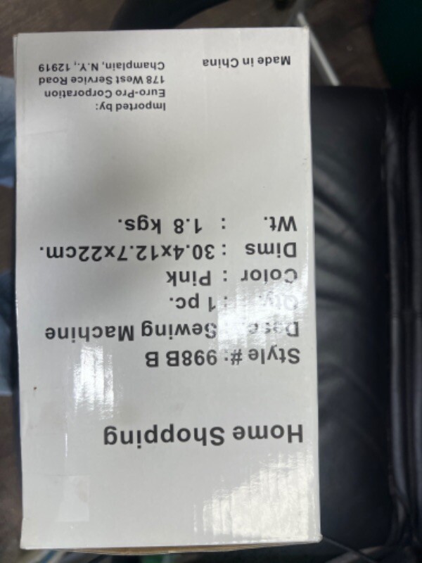 DRESSMAKER BY EURO-PRO PORTABLE SEWING MACHINE STYLE 998B-B | eBay