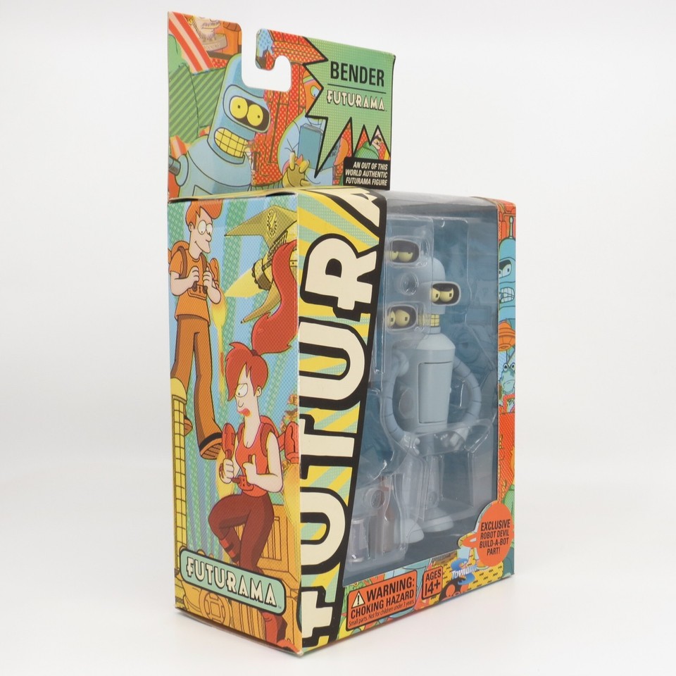 Futurama Bender 2008 series 3 action figure with build-a-bot w/ devil ...