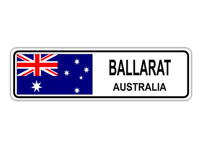 Ballarat, Australia Street Sign Australian Flag City Country Road Wall ...
