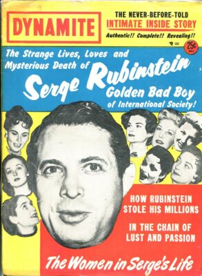 DYNAMITE #1-6/55-PULP-CRIME-Serge Rubinstein-SOUTHERN STATES PEDIGREE ...