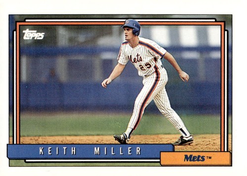 1992 Topps #157 Keith Miller - New York Mets | eBay
