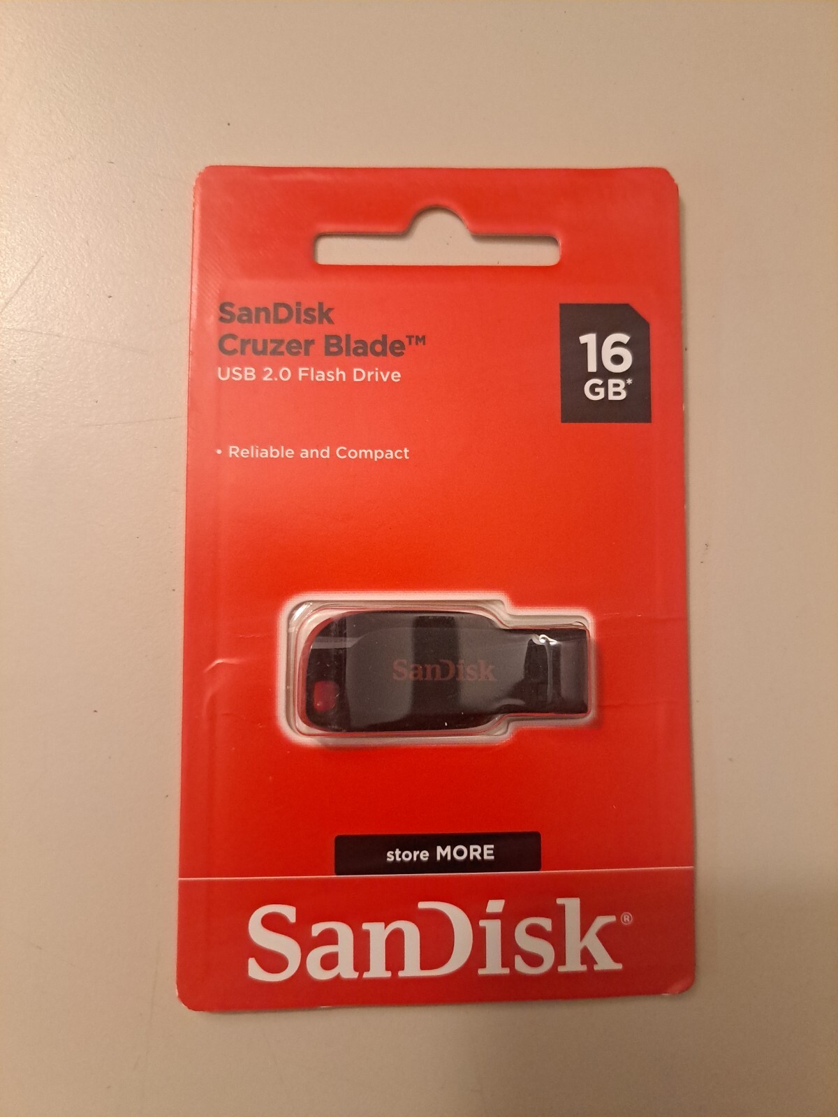 SanDisk Cruzer Blade 16GB USB Flash Drive - SDCZ50-016G-B35 ...