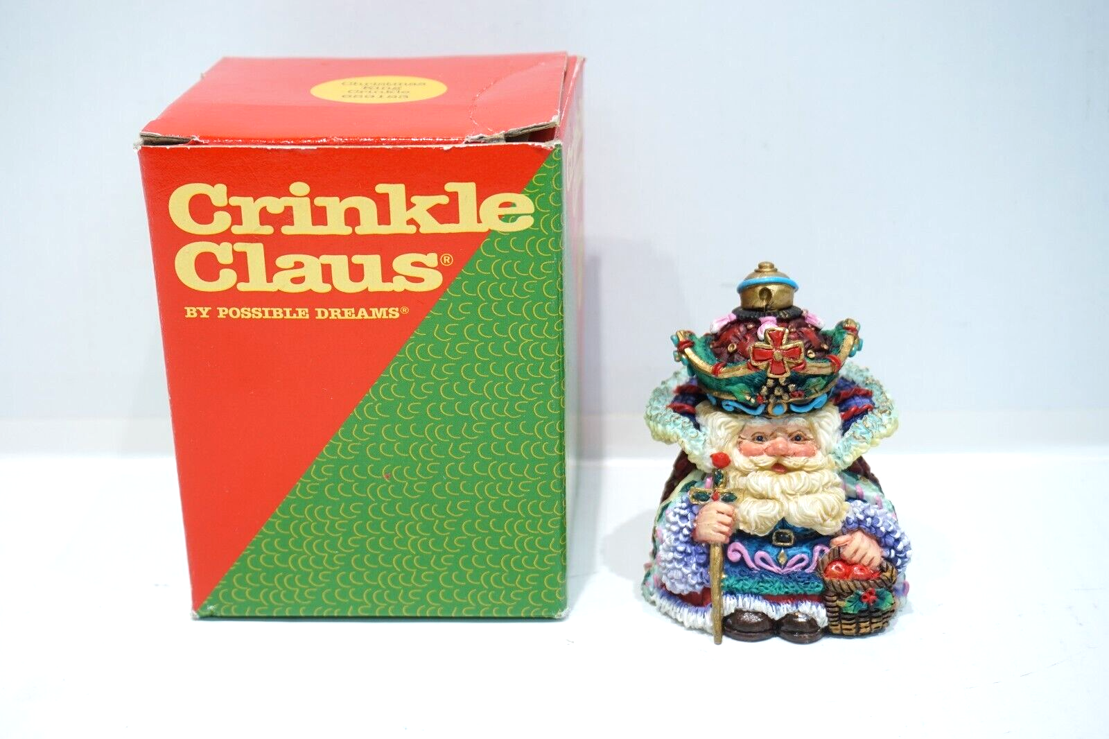 1997 CRINKLE CLAUS by POSSIBLE DREAMS CHRISTMAS KING CRINKLE 659123 w ...