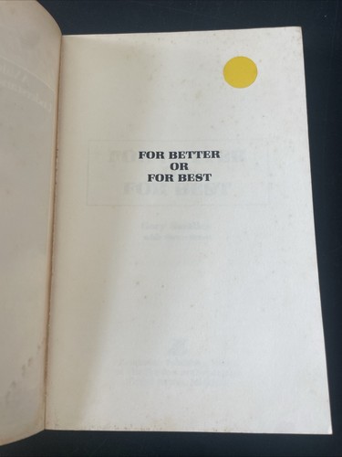 For Better Or For Best Gary Smalley Book Guide To Understand Your ...