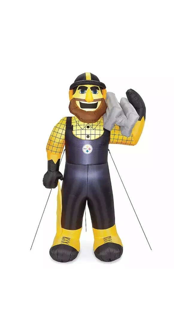 NFL Pittsburgh Steelers 7' Inflatable Mascot Black/Gold New (S-24869PIT ...