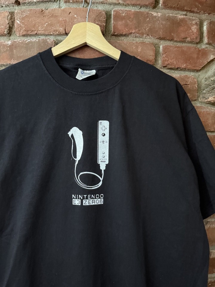 Vintage 2000s Nintendo Wii E3 2006 Shirt L GameStop Promo | eBay