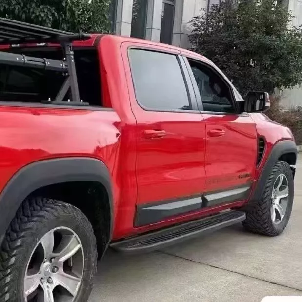 2 PCS Running Boards Fits for D Ram 2019-2024 1500 TRX Black Nerf Bar ...