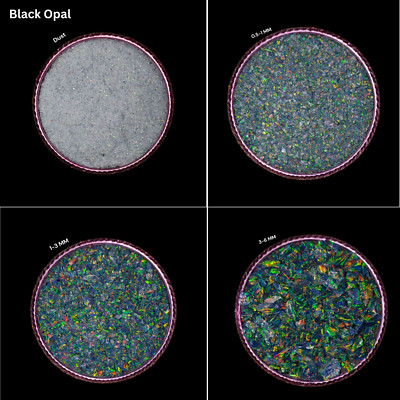 Black Opal Crushed Gemstone Coarse All Size Premium Inlay Material Opal ...
