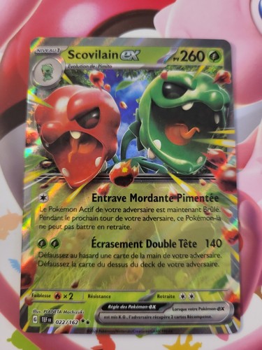 Carte Pokémon Scovilain Ex 22/162 Forces Temporelles Neuf FR 🇨🇵 | eBay