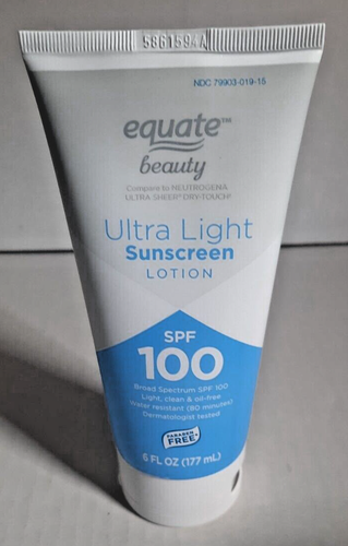 🔥 Equate Beauty Ultra Light Sunscreen Lotion, SPF 100, 6 fl oz. exp 06/ ...