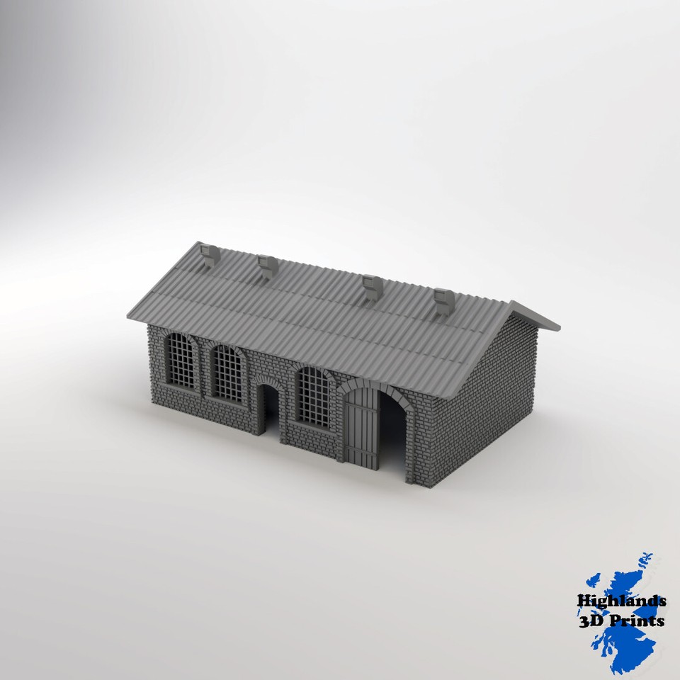 Factory WW2 Building Terrain Tabletop Gaming Railway 3D Print | eBay