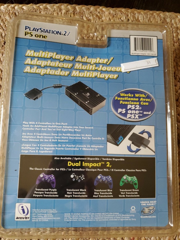 *Brand New* InterAct Multiplayer Adapter for Playstation 2 PS2/ PS One ...